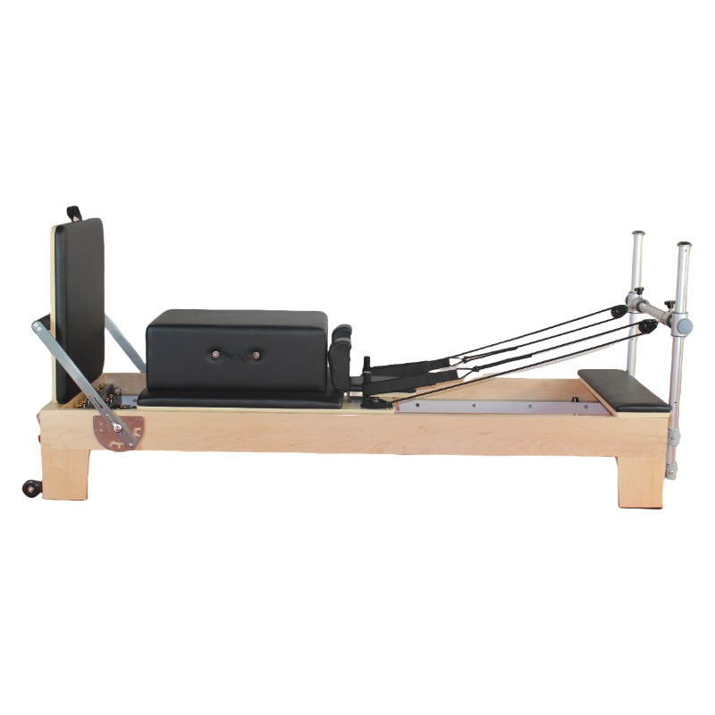 Maple Wooden Pilates Reformer with Aluminum Rack l ROARFIT Pilates ...